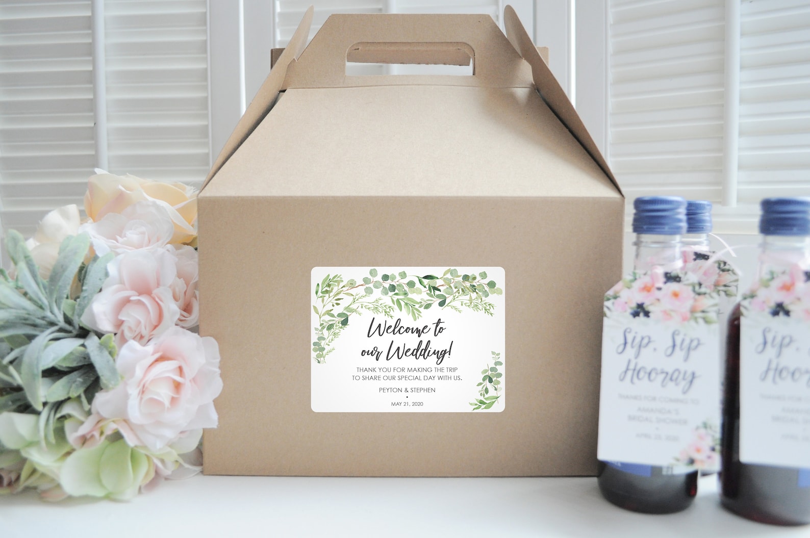 Wedding Welcome Boxes and Stickers Wedding Hotel Guest Gable - Etsy