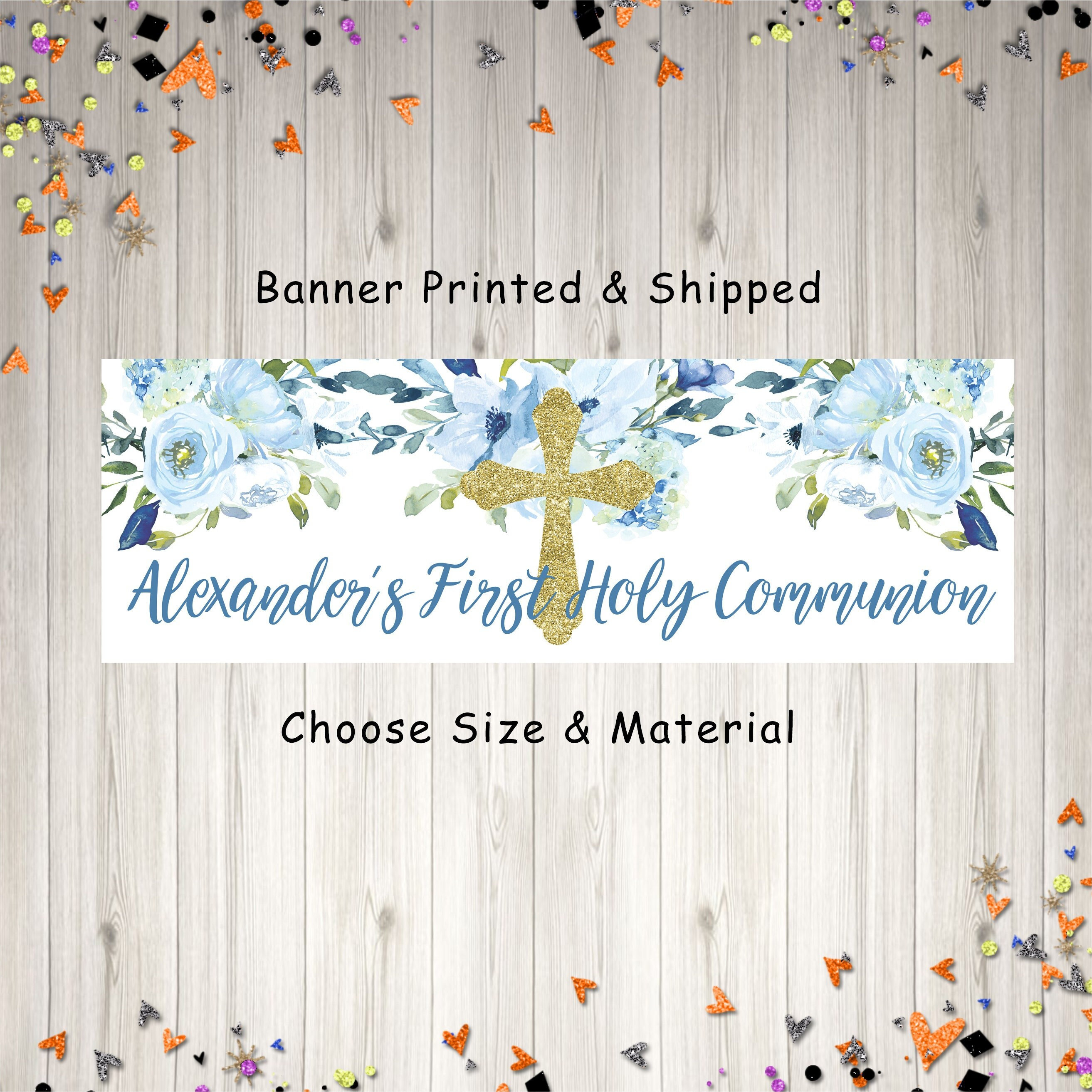 First Communion Banner Templates