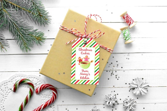 Christmas Gift Tags, Christmas Cookie Tags, From The Kitchen Of Tags ...
