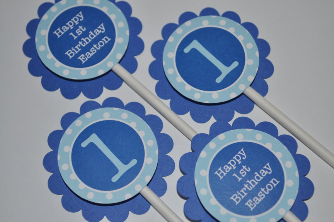 Birthday Party Favor Tags Boys 1st Birthday Favors Dark - Etsy