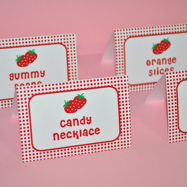 Candy Buffet Labels - Etsy