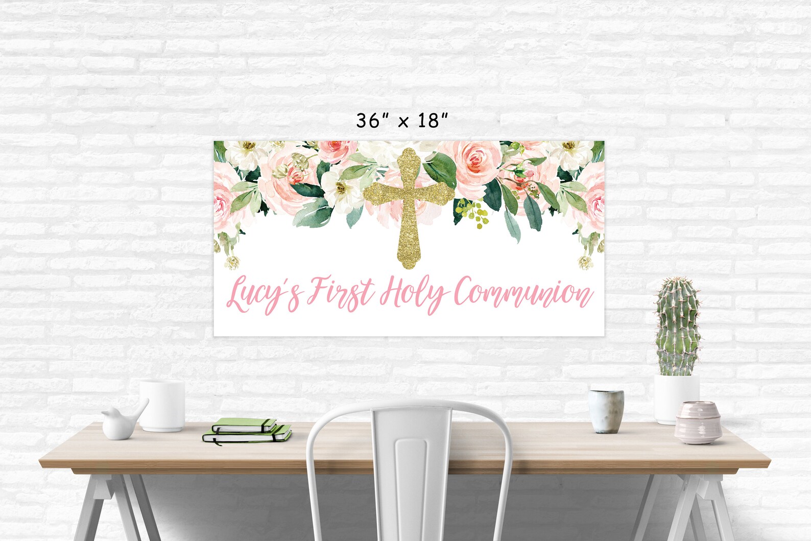 First Holy Communion Banner, 1st Communion Party Decorations ...