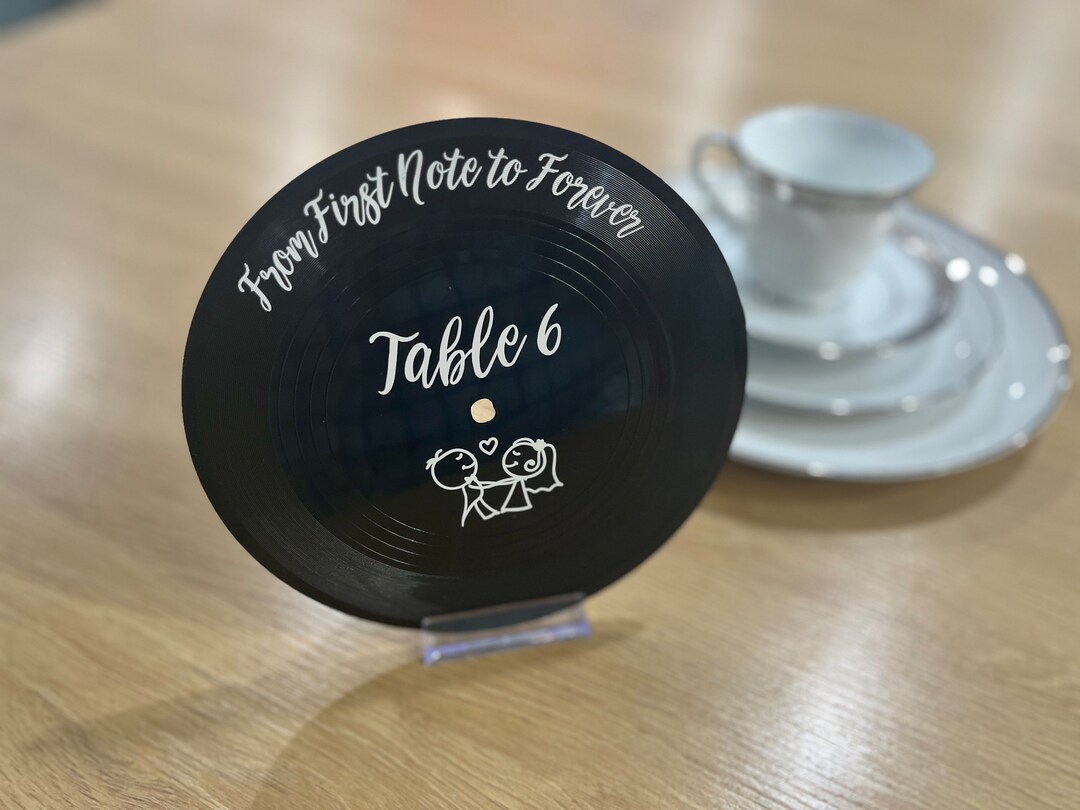 Wedding Vinyl Record Table Numbers Wedding Vinyl Record Decor - Etsy