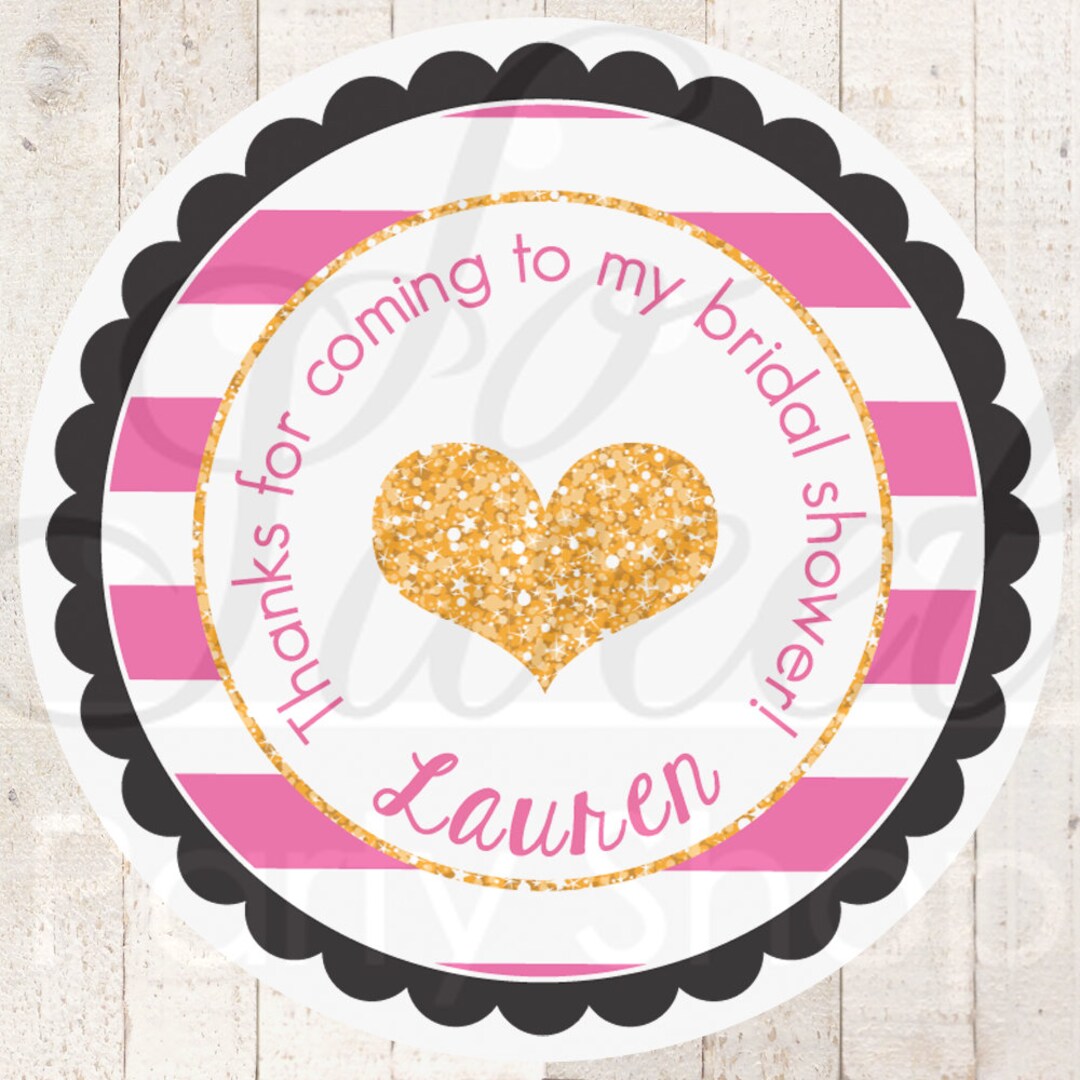 Bridal Shower Favors, Wedding Favor Stickers, Bachelorette Favors ...