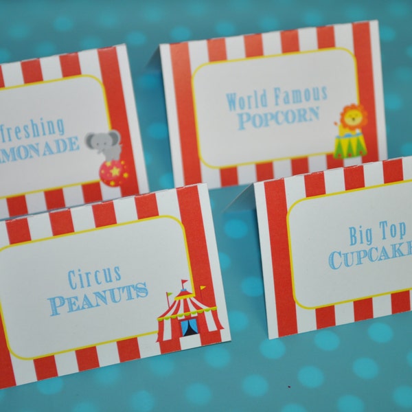 Carnival Food Labels - Etsy