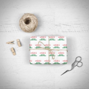 ASCII Art Christmas Gift Wrap, 8 Bit Gamer Wrapping Paper, Gift Wrap ...