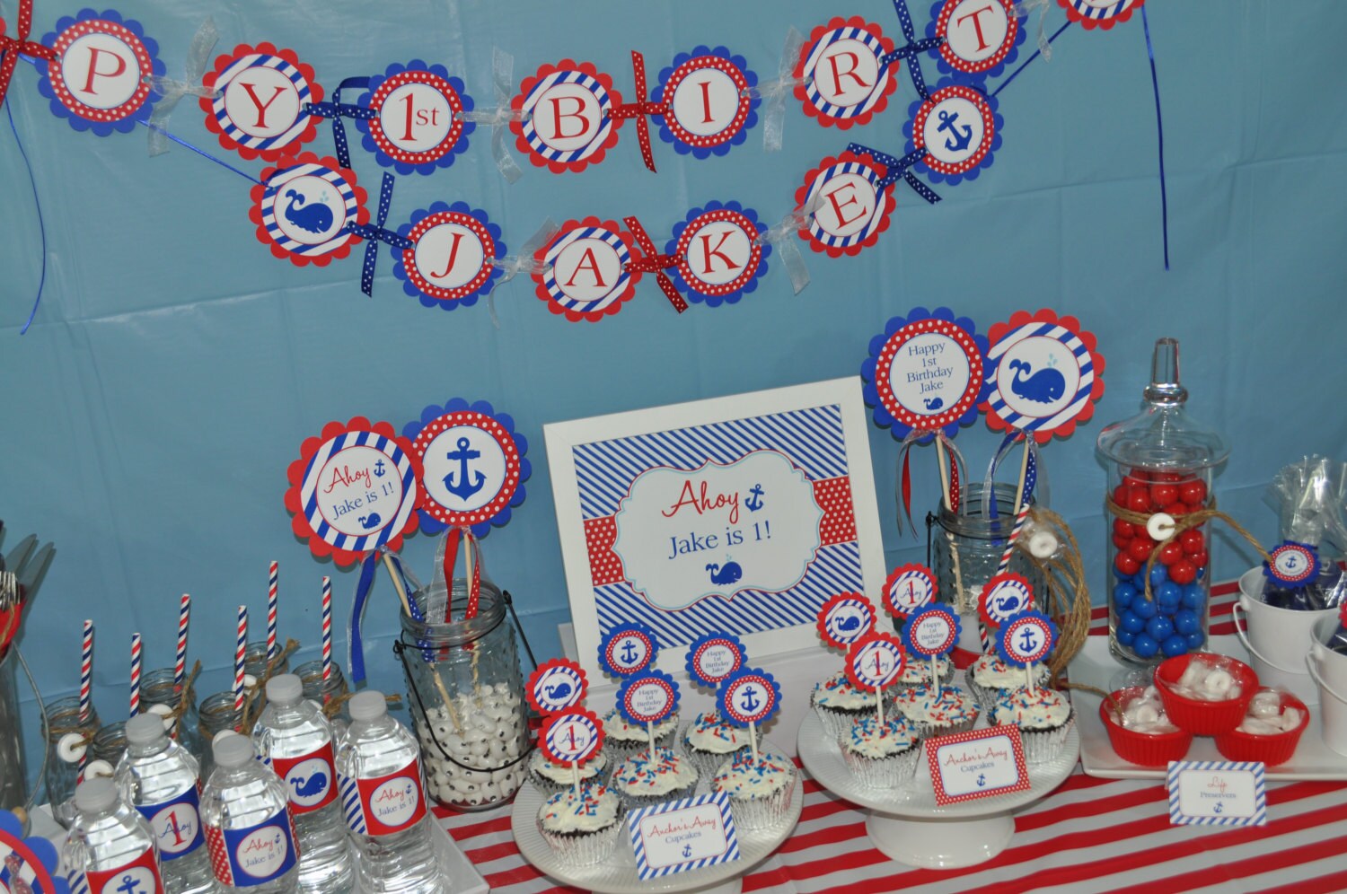 Nautical Food Label Tent Cards Buffet Labels Placecards - Etsy