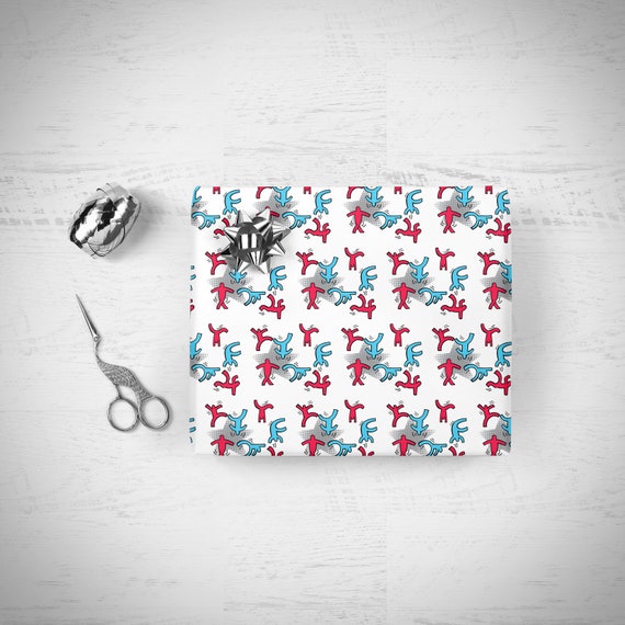 Dancer Gift Wrapping Paper, Dance Teacher Gift Wrap Sheets, Holiday ...