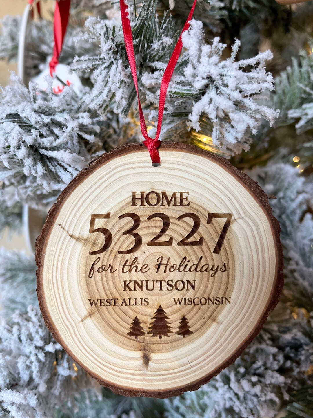 Realtor Corporate Logo Ornaments Promotional Logo Branded Engraved Wood ...