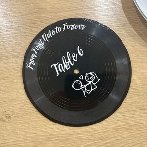 Wedding Vinyl Record Table Numbers Wedding Vinyl Record Decor - Etsy