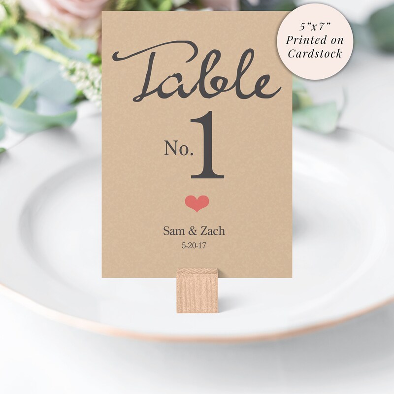 Rustic Table Numbers - Etsy