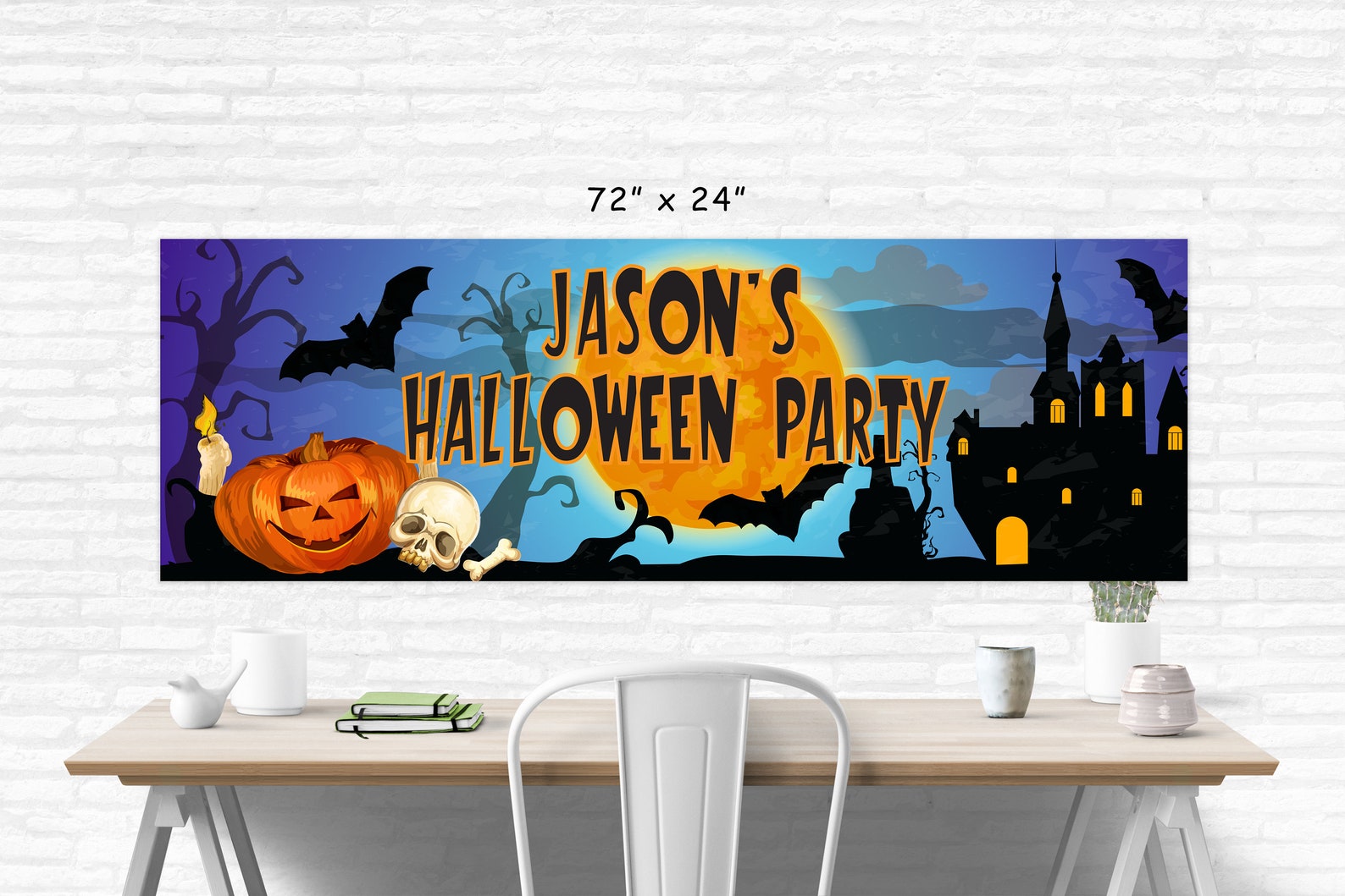 Halloween Party Banner Halloween Party Decorations Pumpkin - Etsy