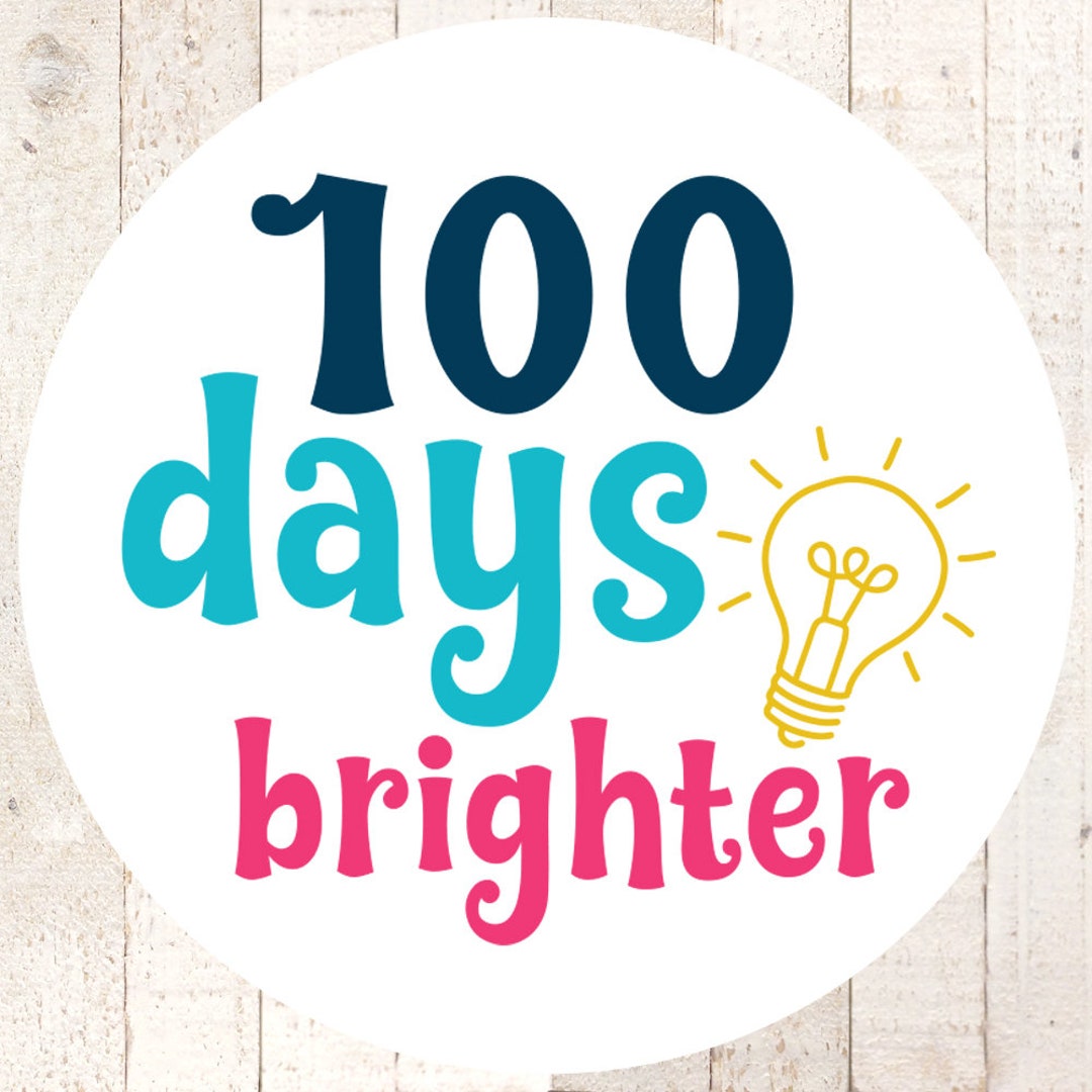 100 Days of School Stickers, Teacher Stickers, Classroom Stickers 100 ...