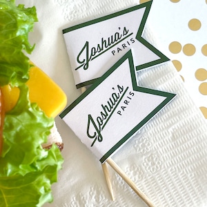 Company Logo Toothpick Flags Personalized Corporate Logo Food Flags ...