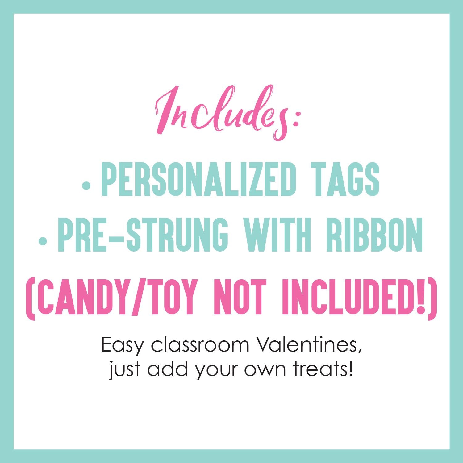 Slime Valentine Tags for Kids School Valentines Day Cards Classroom ...