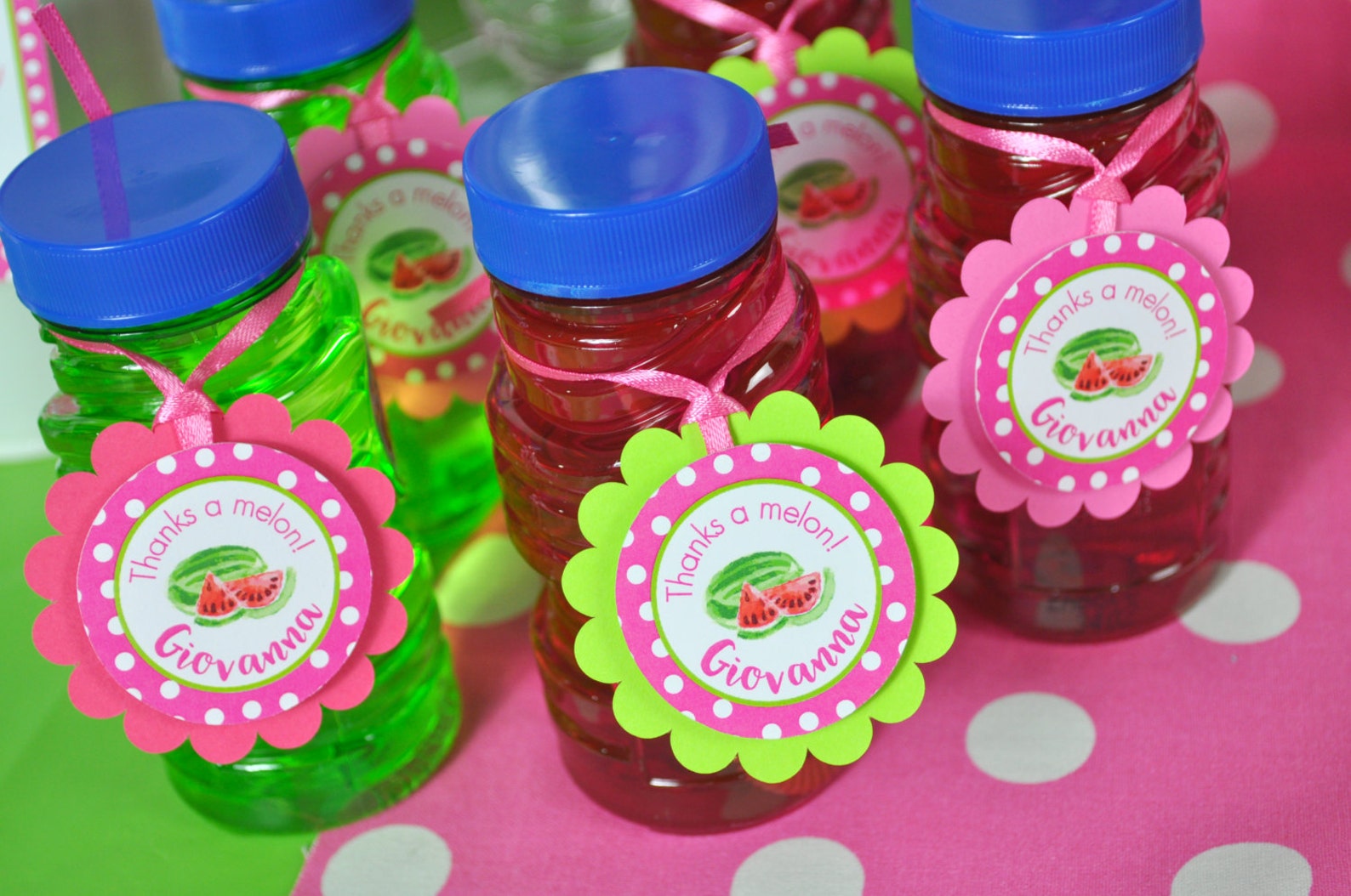 Watermelon Party Favor Tags Thank You Tags Party Favors - Etsy