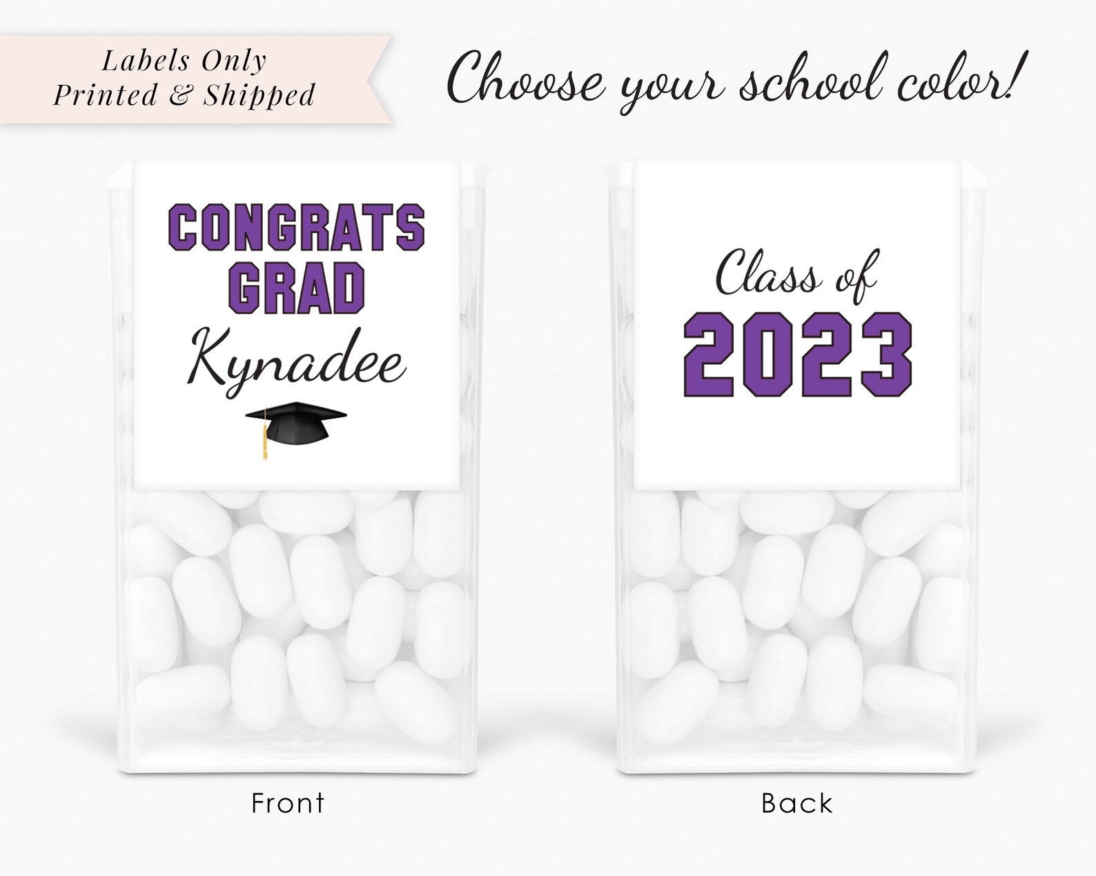 Tic Tac Labels Mint Favors Graduation Party Favors Graduation Class of ...