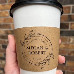 Wedding Coffee Cups Love is Brewing Bridal Shower Coffee Cups With ...