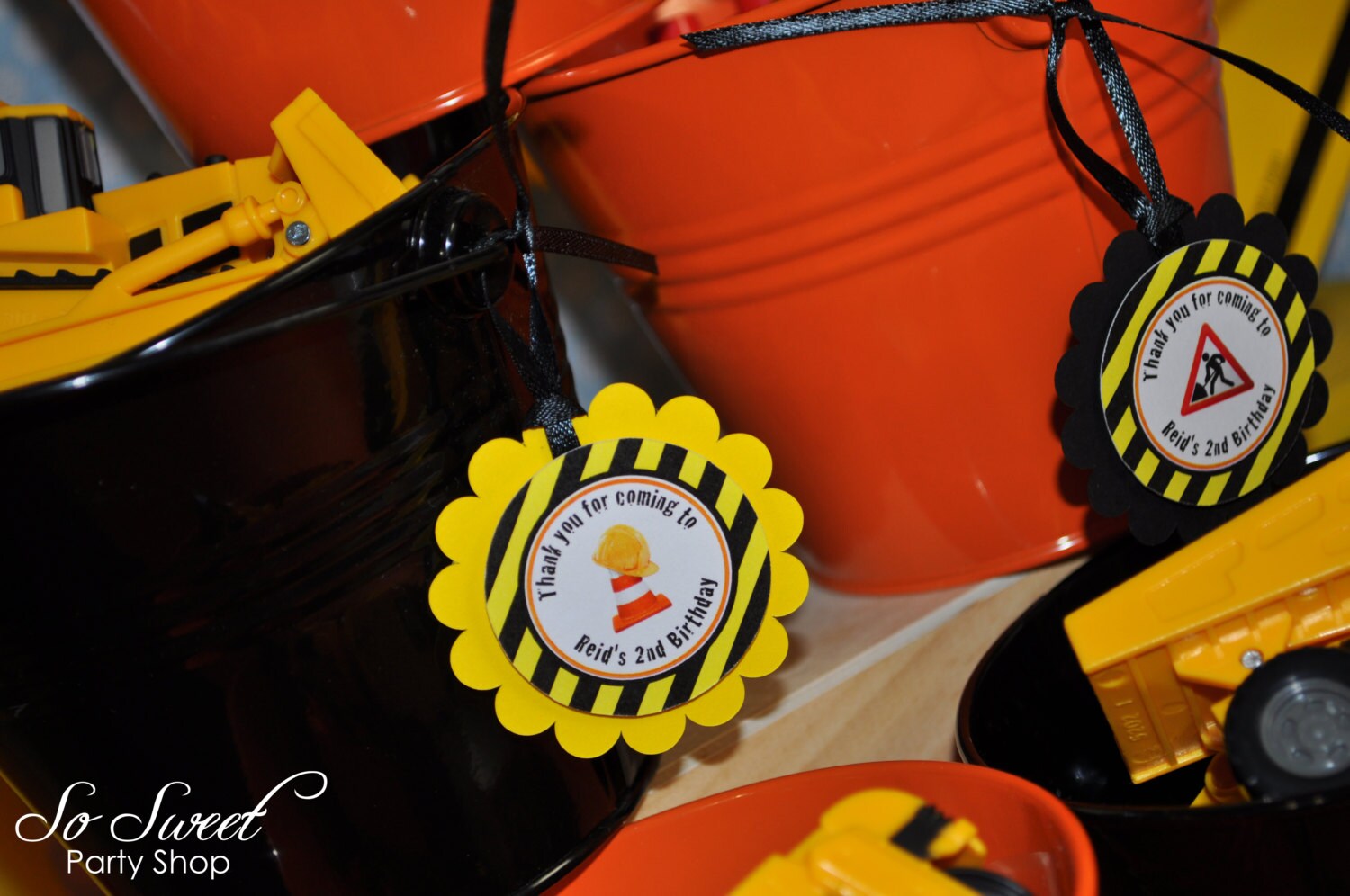 Construction Birthday Party Favor Tags Boys 1st Birthday | Etsy