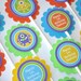 Monster Birthday Favor Sticker Labels, Boys 1st Birthday, Party Favors ...