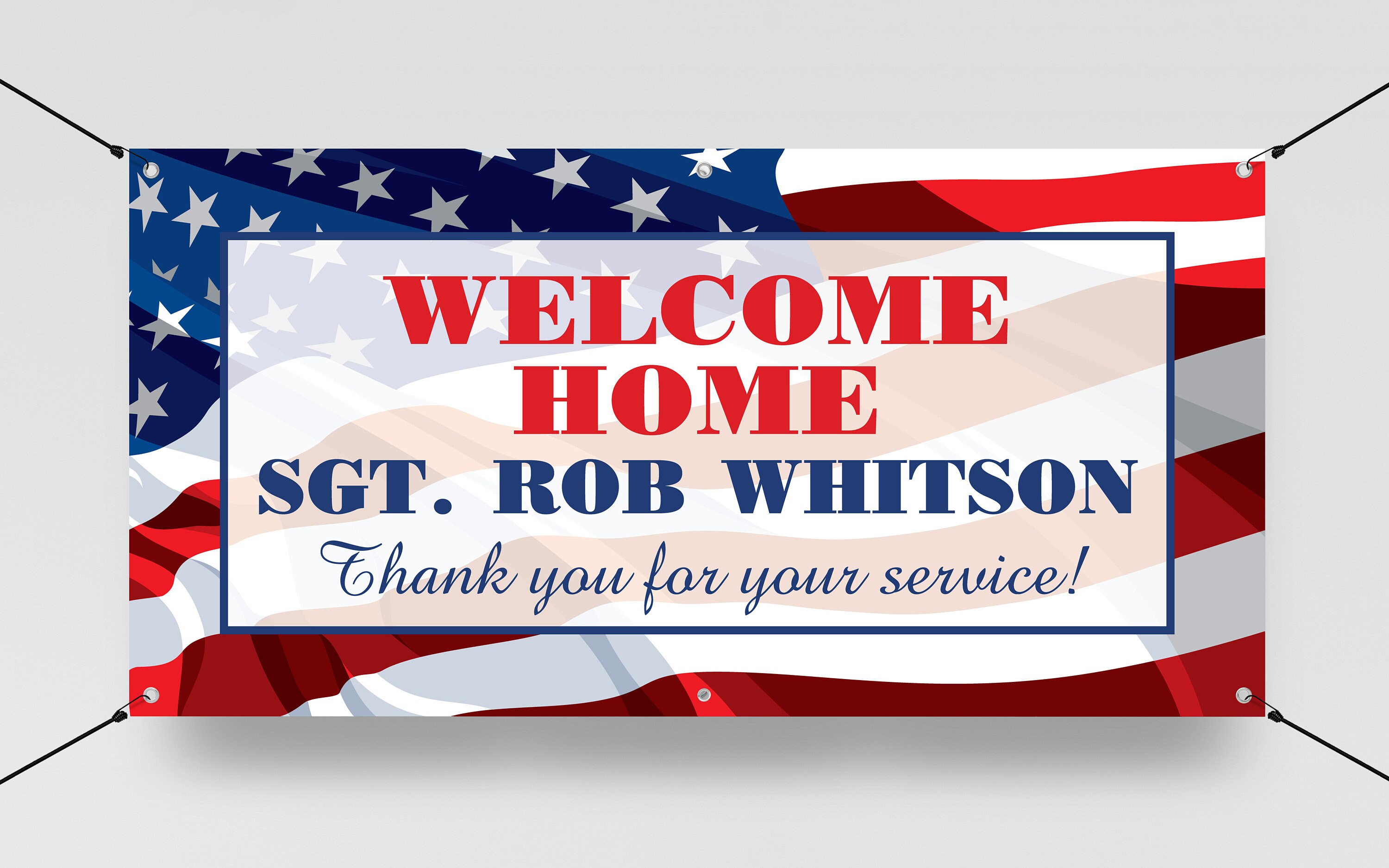 Welcome Home Military Banner Deployment Homecoming Banner | Etsy