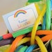 Rainbow Party Food Label Cards, Rainbow Candy Labels, Rainbow Birthday ...