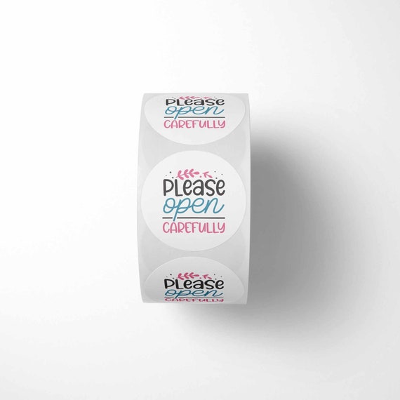 Small Business Package Stickers 2.5" Please Open Carefully, Business ...