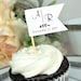 Wedding Cupcake Flags Toothpick Flags Personalized Cupcake Flags Custom ...