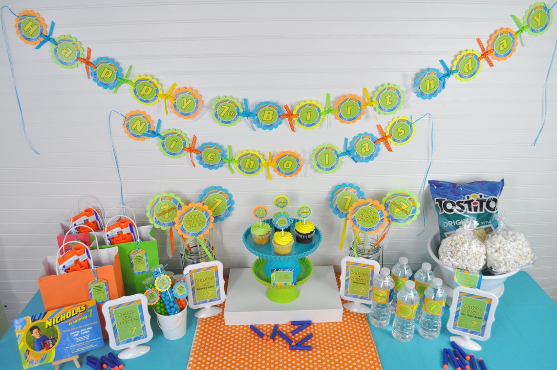 Boys Birthday Invitations Blaster Birthday Party Invitations | Etsy