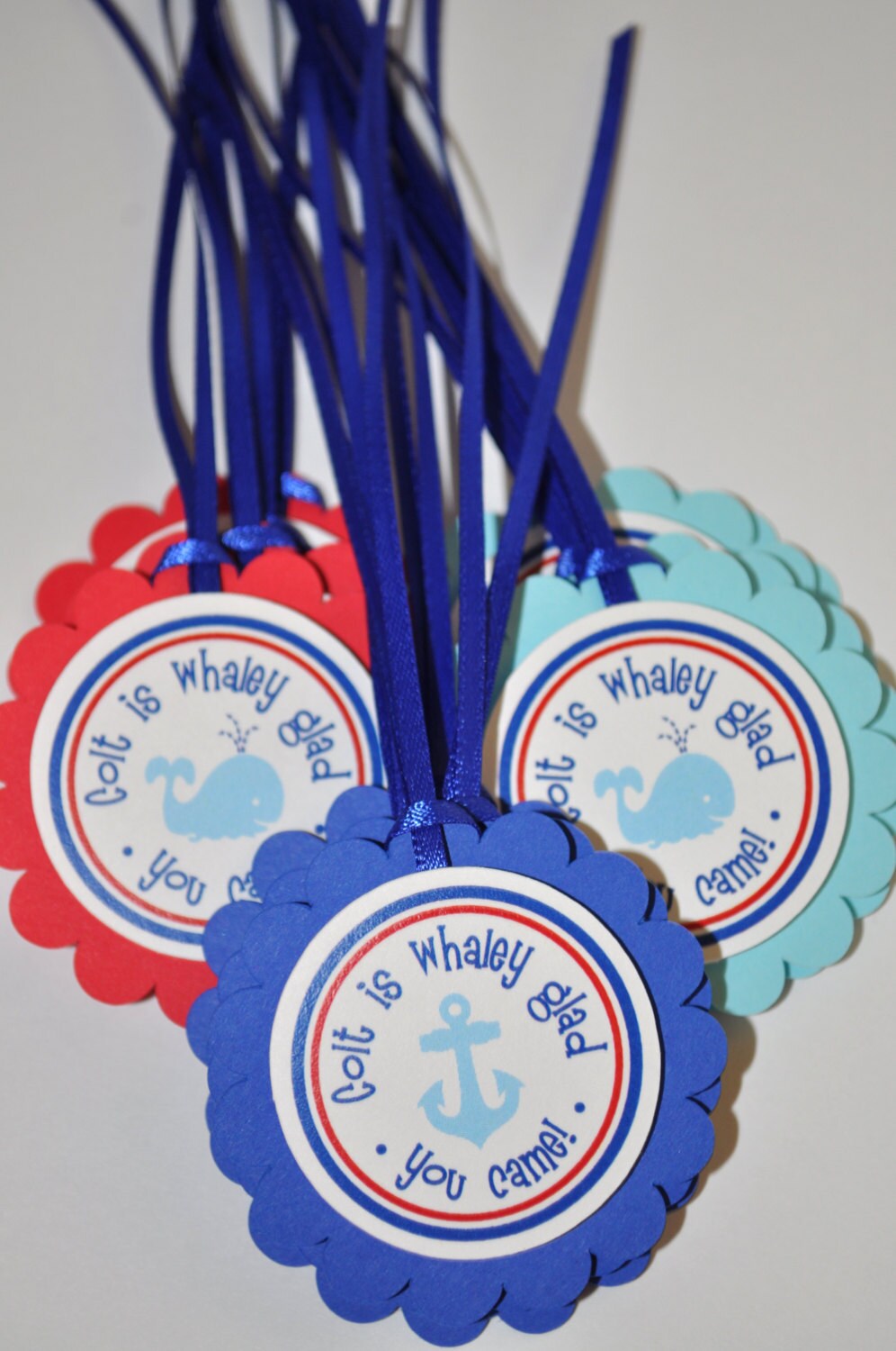 Nautical 1st Birthday Favor Tags Party Favors Thank You | Etsy