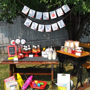 Back to School WATER BOTTLE LABELS, Kids Party Ideas, End of Summer ...