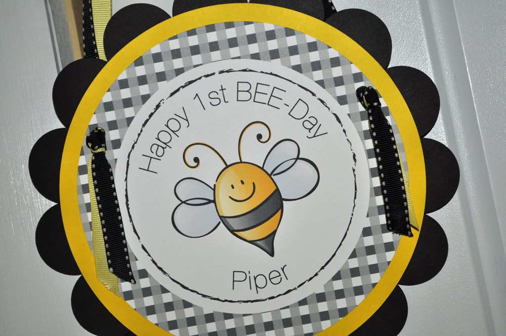 Bee Birthday Party Favor Tags Bumble Bee Birthday Party Thank | Etsy