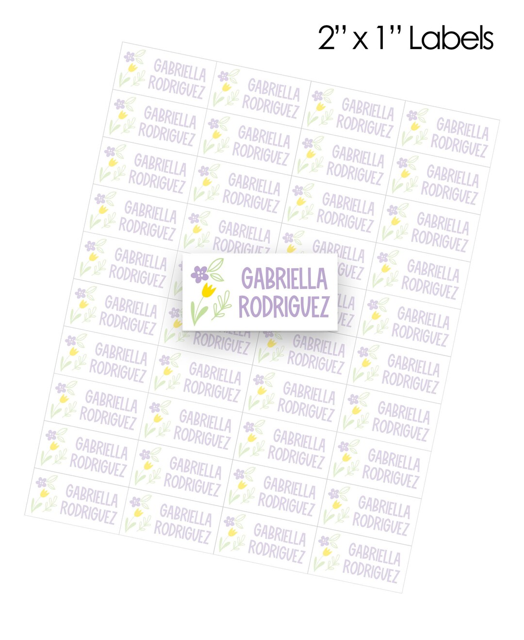 Back to School Labels Personalized Book Labels Name Sticker School ...