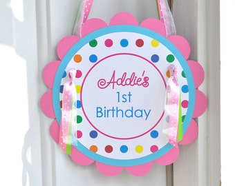 Happy Birthday Door Sign - Etsy