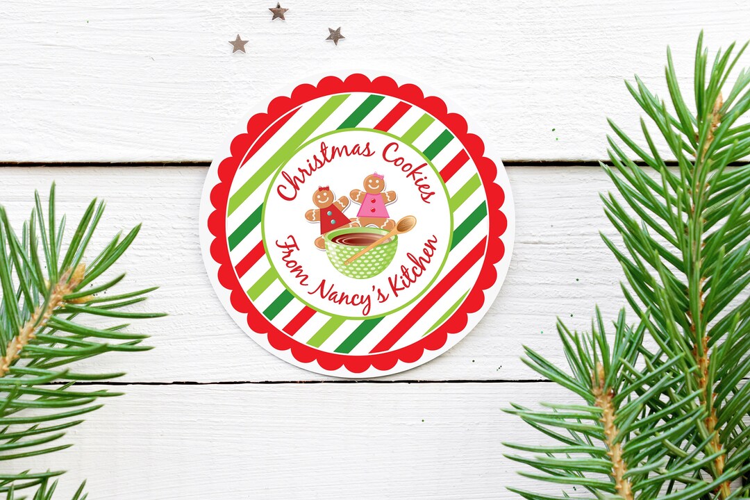 Christmas Stickers, Christmas Cookie Labels, From the Kitchen of Labels ...