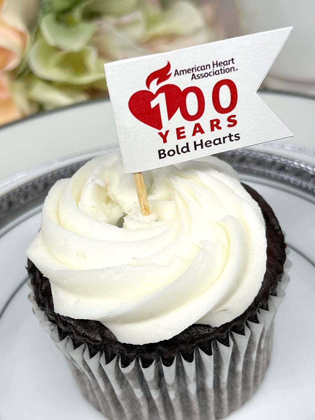 Business Logo Cupcake Flags Toothpick Flags Personalized Corporate Logo ...