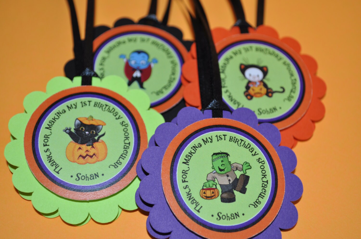 Halloween Cupcake Toppers 1st Birthday Halloween Birthday - Etsy