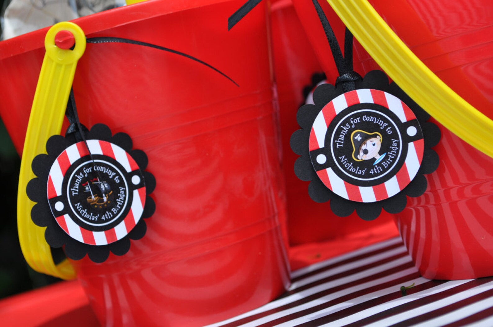 Pirate Party Favor Tags Boys Pirate Birthday Party - Etsy