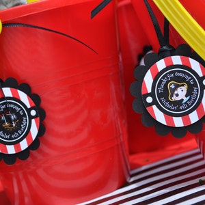 Pirate Party Favor Tags - Boys Pirate Birthday Party Decorations ...
