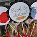 Back to School Party CENTERPIECE Sticks Kids Birthday - Etsy