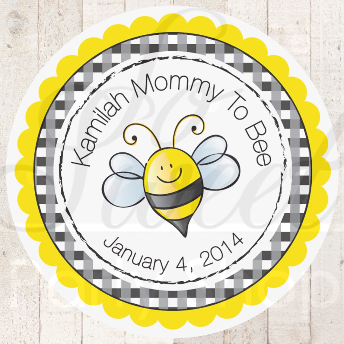 Bee Baby Shower Favor Sticker Labels Mommy To Bee Baby | Etsy