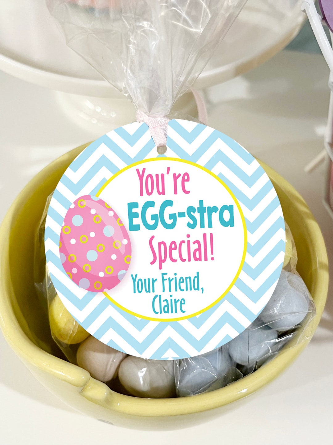 Happy Easter Treat Tags Easter Egg Tags Easter Bunny Party Decorations ...