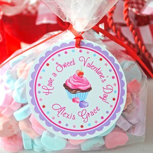 Valentine's Day Treat Tags, Valentines Day Favor Tags, Classroom ...