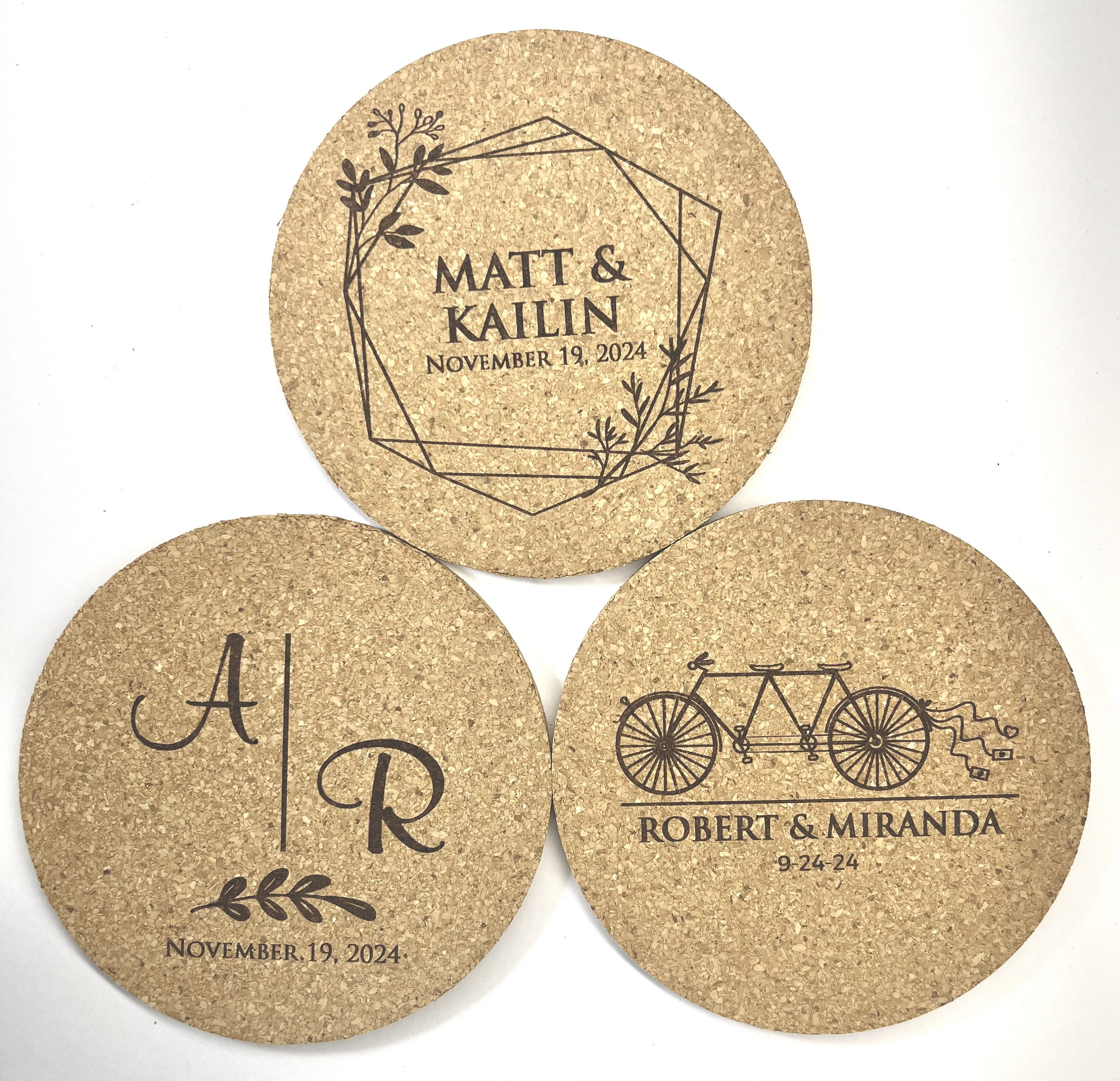 Custom Bulk Wedding Favor Coasters Engraved Coasters Personalized ...