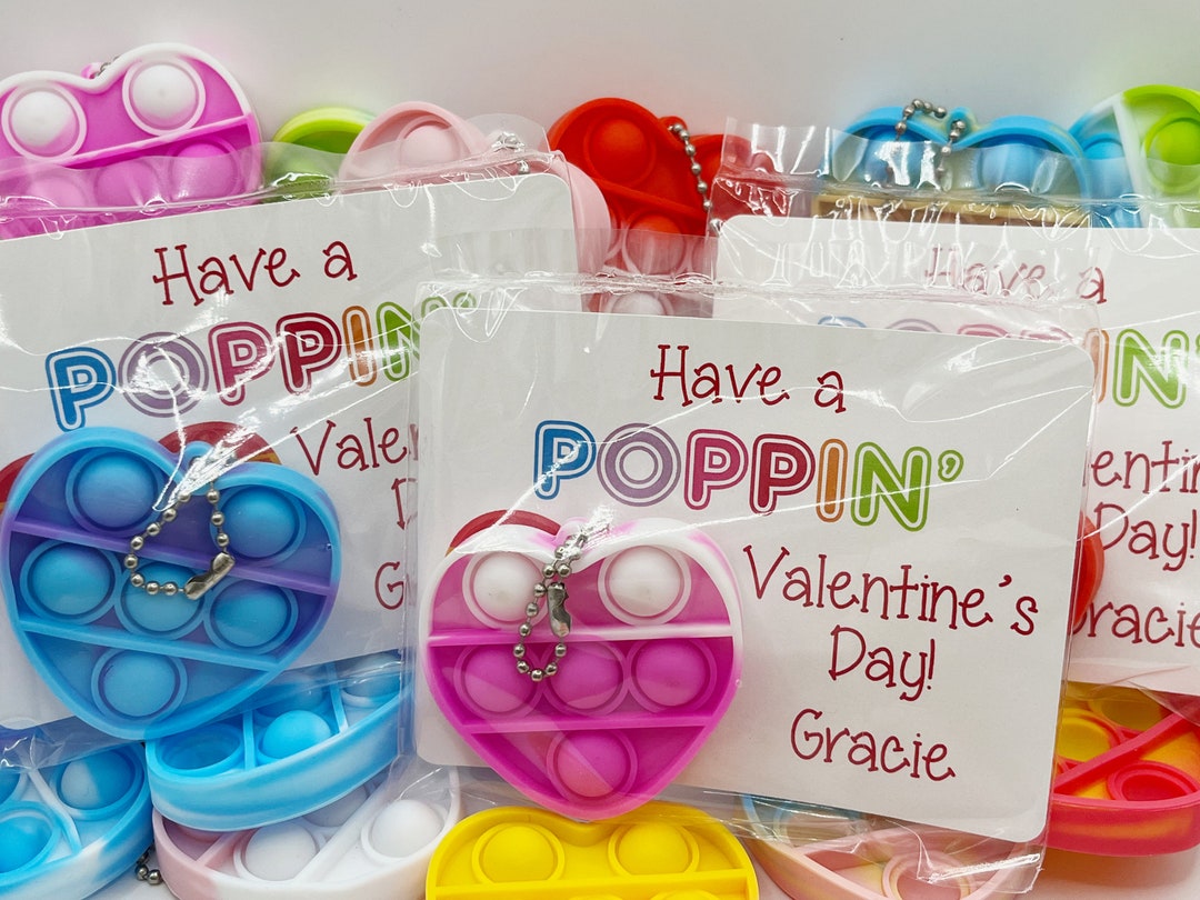 Pop It Valentines Day Card Set School Valentines Day Cards With Pop It ...
