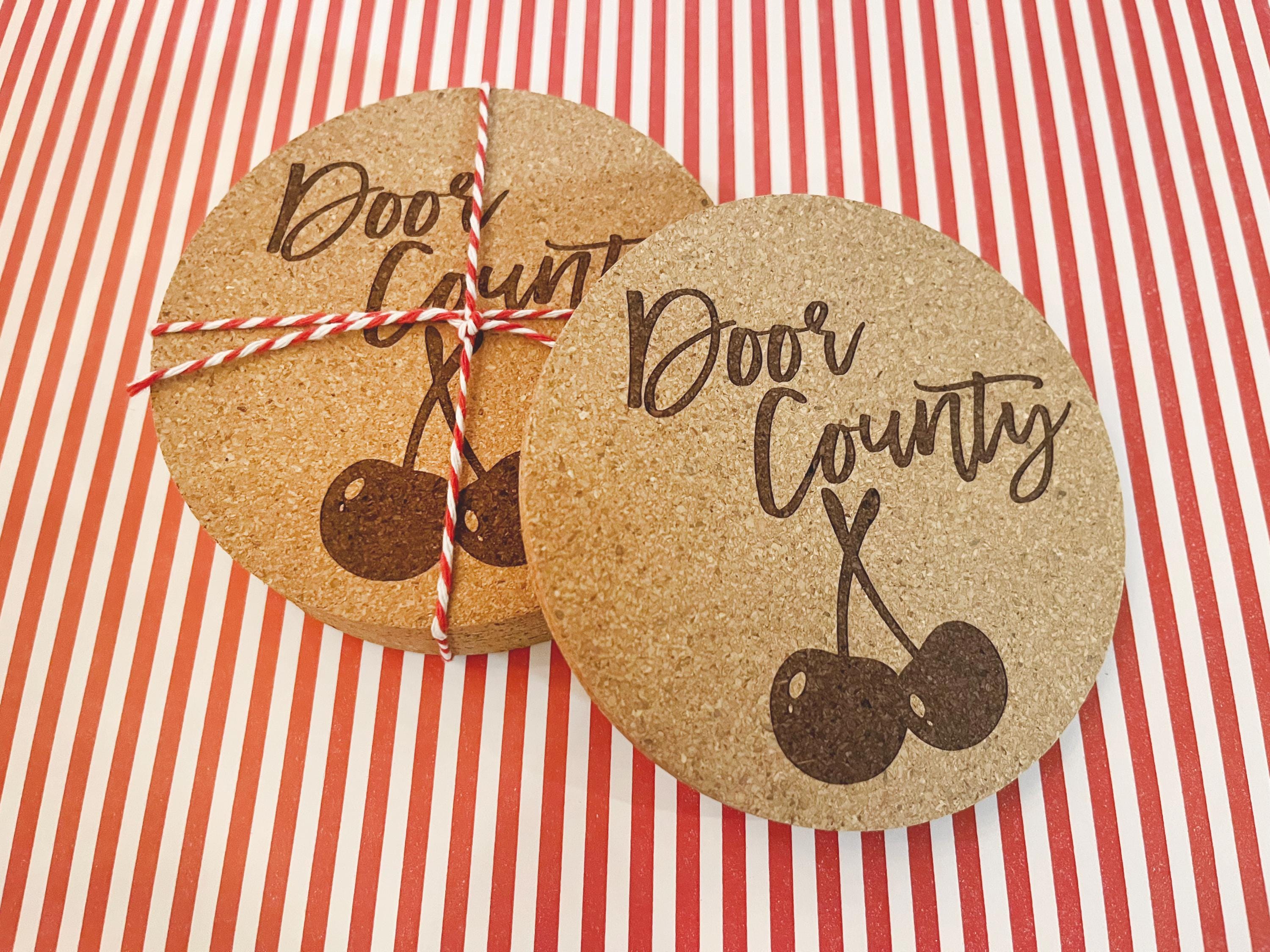 Custom Business Logo Cork Coasters Bulk Engraved Logo Coasters ...