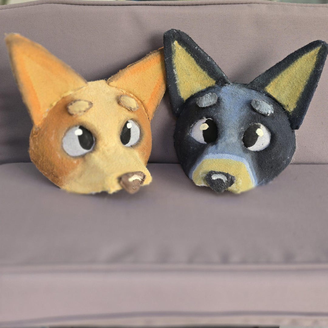 Bluey and Bingo Mask - Etsy