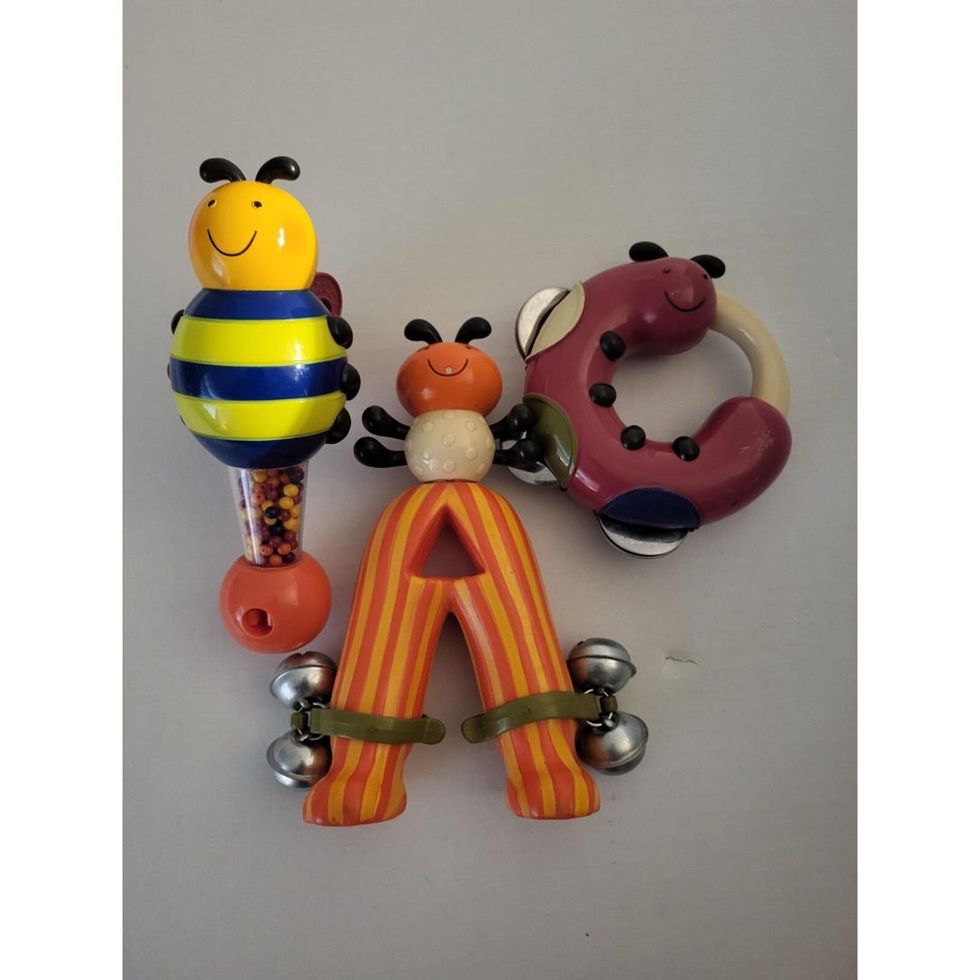 Masion Batta Mybtoys Tambourine Bee Rattle Ant Bells 3 Musical Toy ...