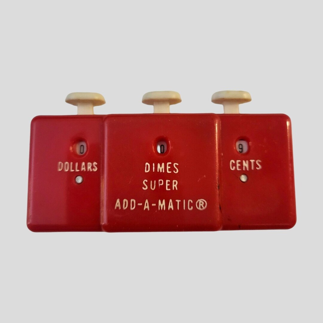 Vintage Handheld Super Add-a-matic Dollars Dimes Cents Counter Made in ...