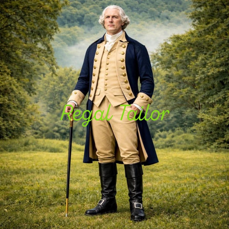 George Washington Costume for Men | Revolutionary War Military Uniform ...